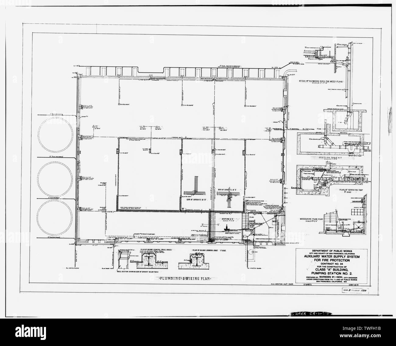 PLUMBING AND WIRING PLAN - San Francisco Fire Department, Pumping ...