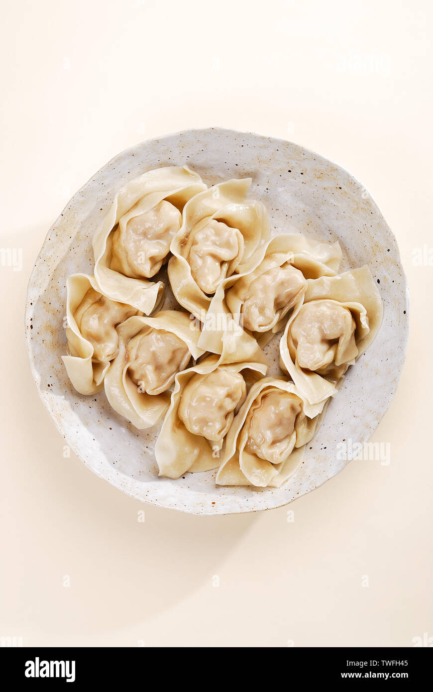 Dry salted egg yolk ravioli Stock Photo - Alamy