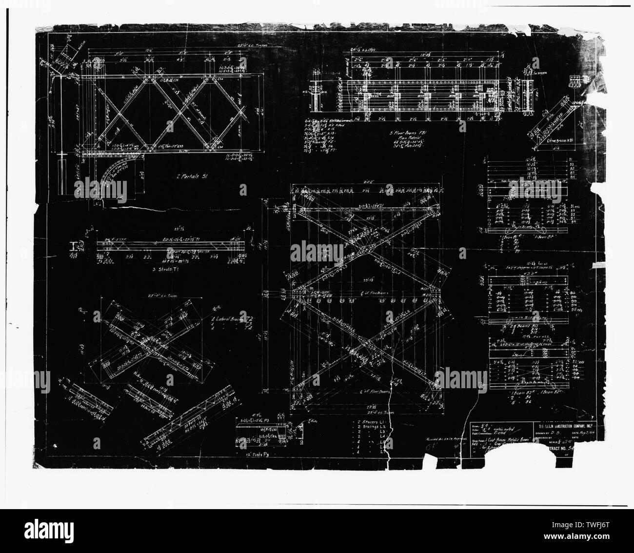PORTAL AND LATERAL BRACING DETAILS OF FIXED SPAN TRUSS - Niantic River ...