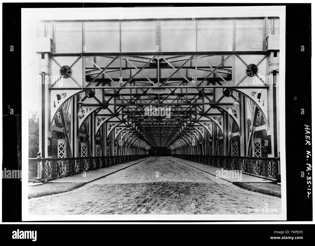 PORTAL VIEW OF THE LENGTH OF THE BRIDGE Photocopy of historic ...