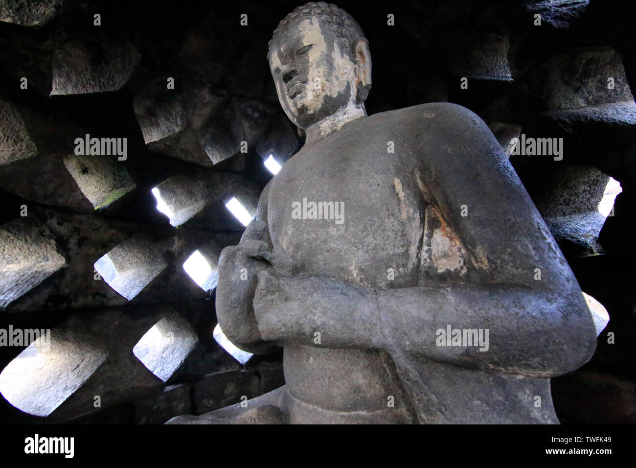 Inside borobudur temple hi-res stock photography and images - Alamy