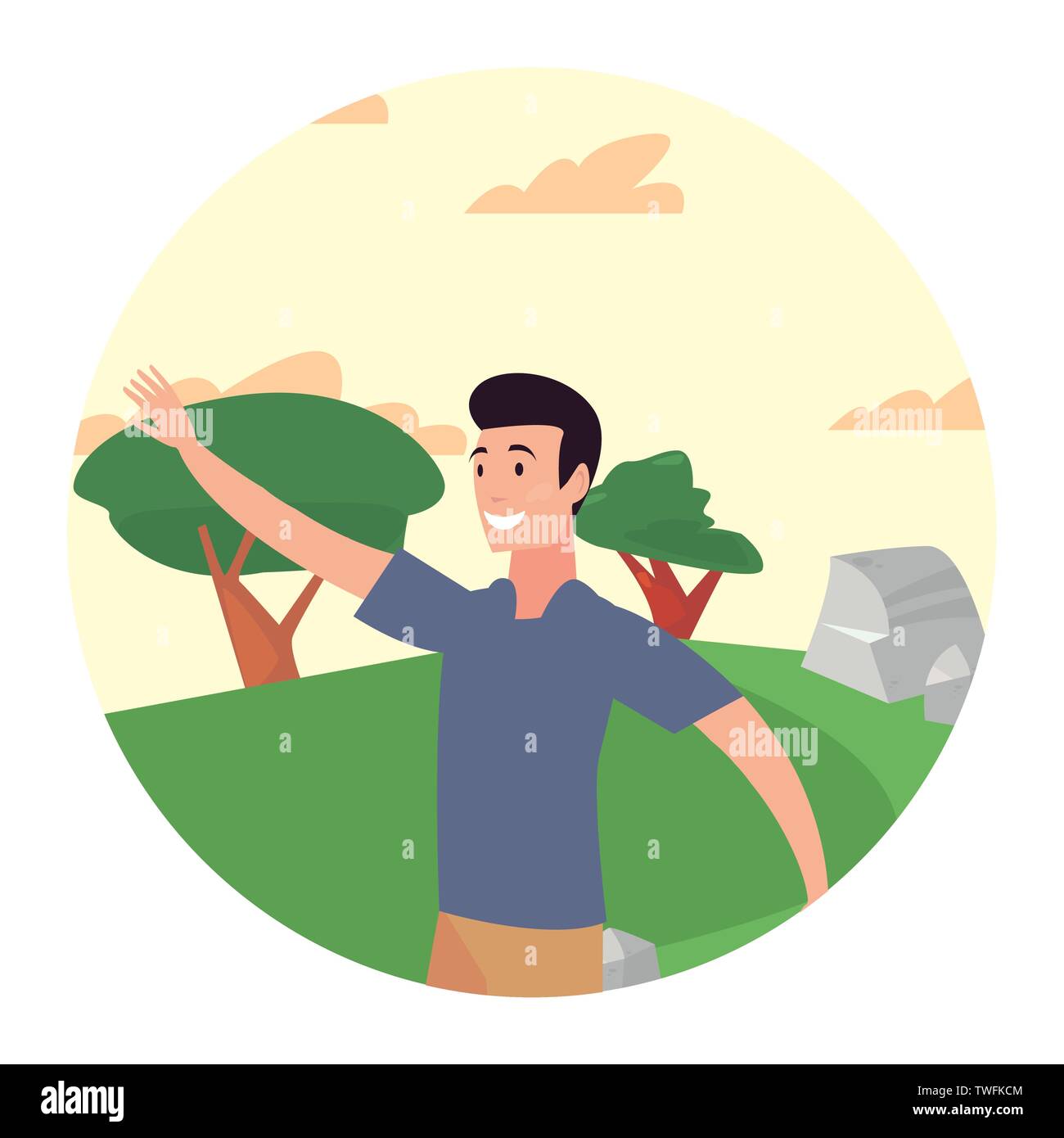 Waving weather Cut Out Stock Images & Pictures - Alamy