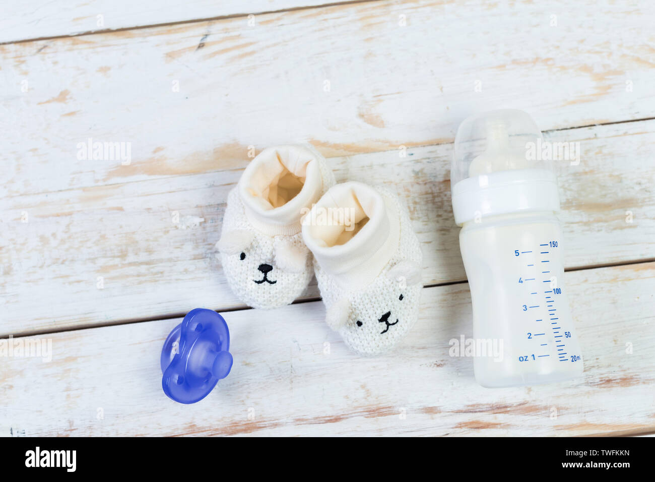 Collection of items for babies Stock Photo - Alamy
