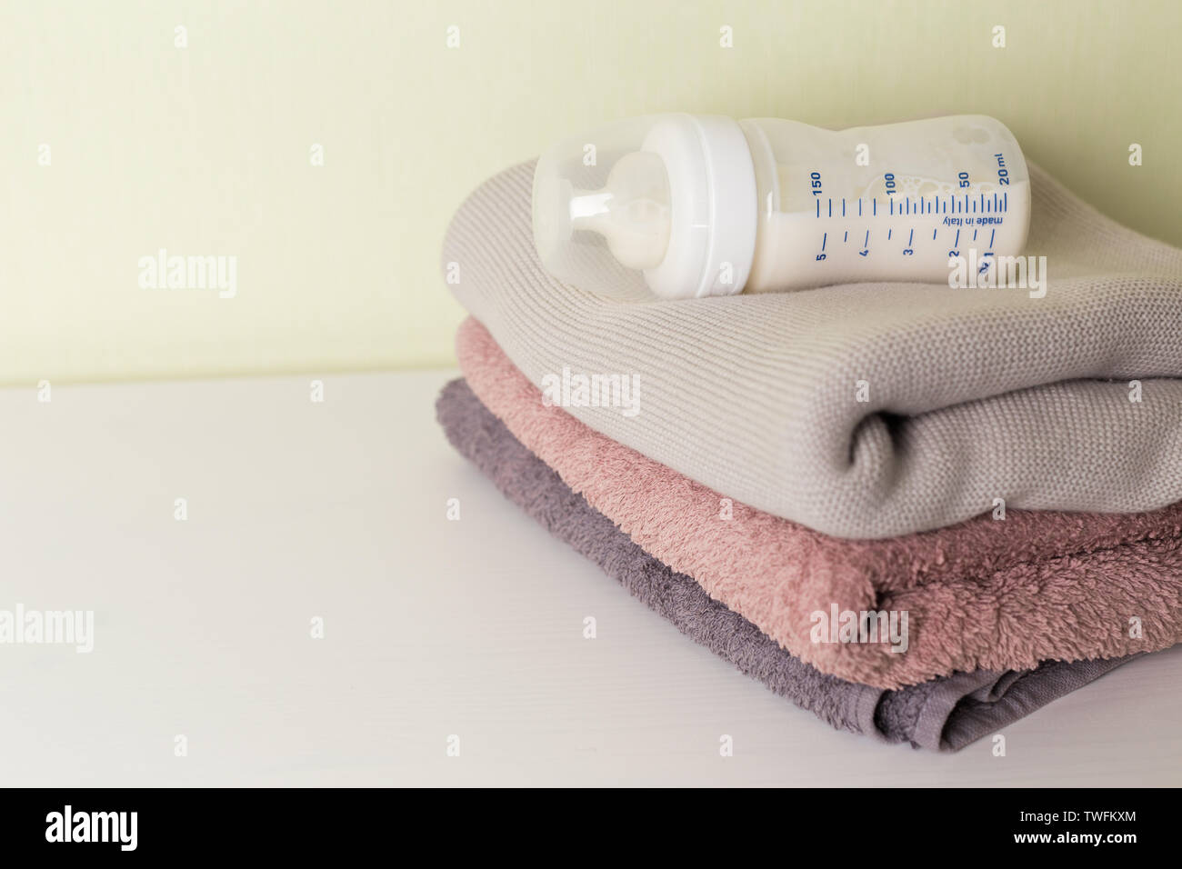 Collection of items for babies Stock Photo - Alamy