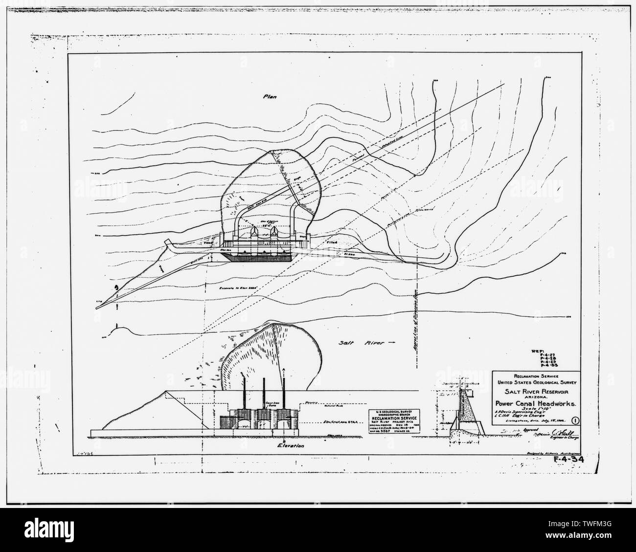 POWER CANAL HEADWORKS Courtesy of U.S.G.S., Reclamation Service, Salt ...