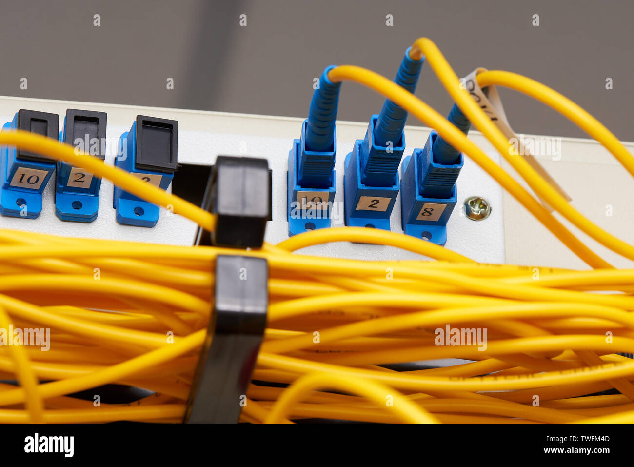 Internet service provider communications equipment Stock Photo - Alamy