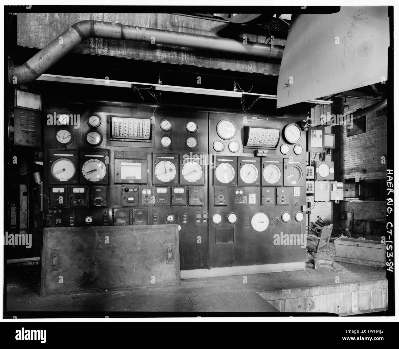 POWER PLANT BOILER CONTROL PANEL IN BUILDING 75 - Scovill Brass Works ...