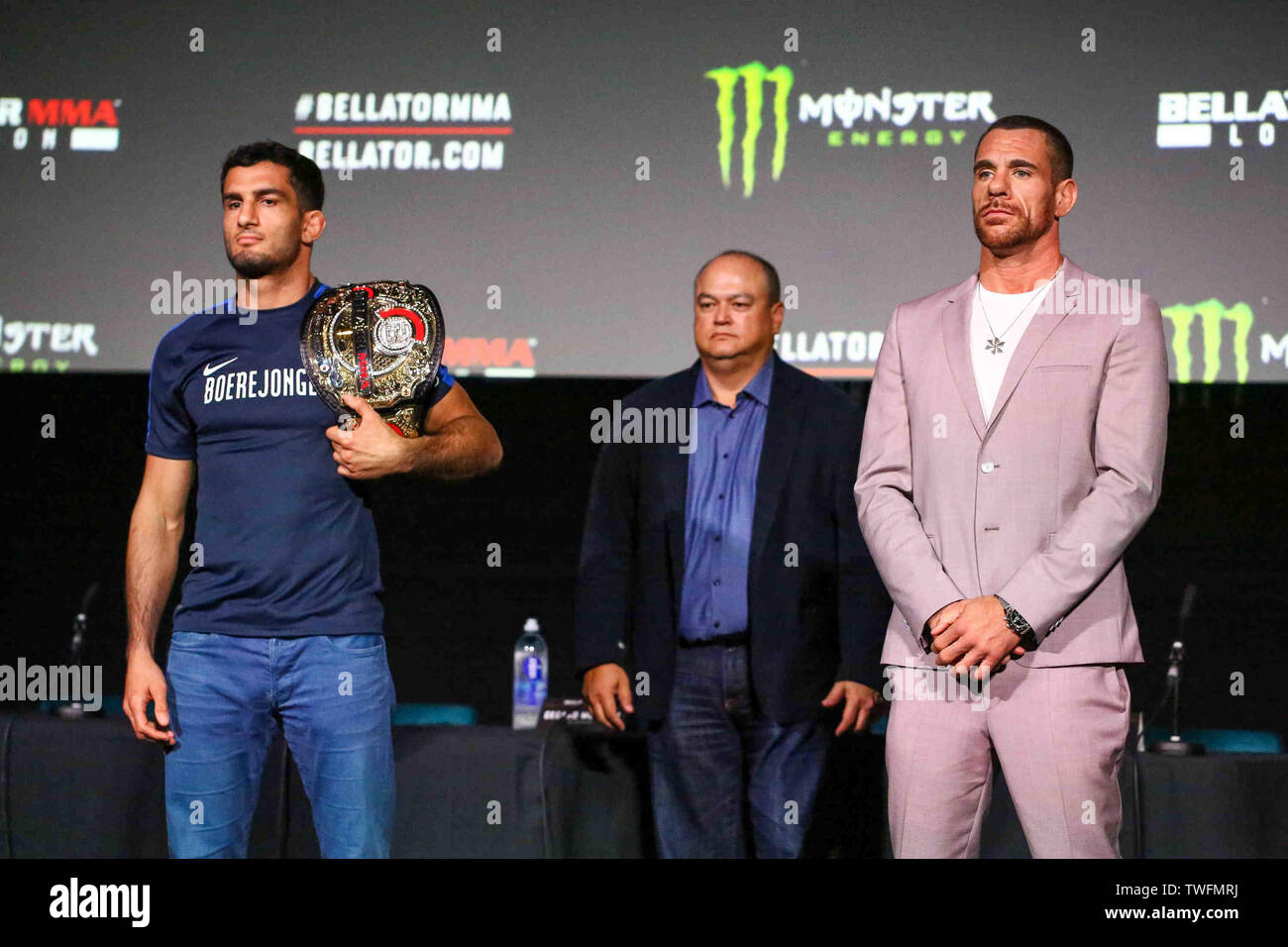 London, UK. 20th June 2019. Bellator middleweight world champion ...