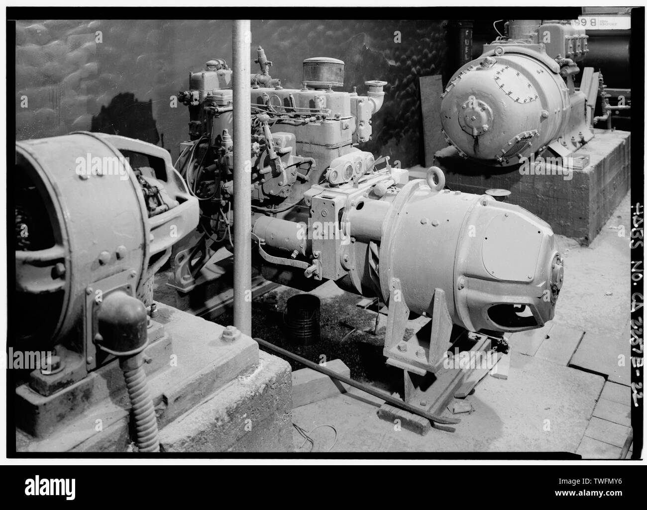Engine house interior Black and White Stock Photos & Images - Alamy