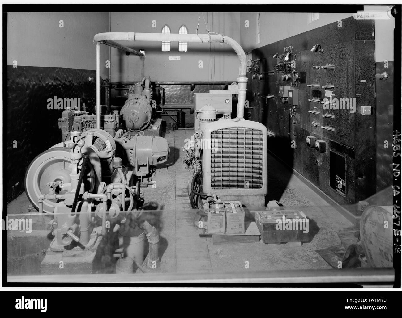 POWER ROOM INTERIOR, GENERAL VIEW - Death Valley Ranch, Power House ...