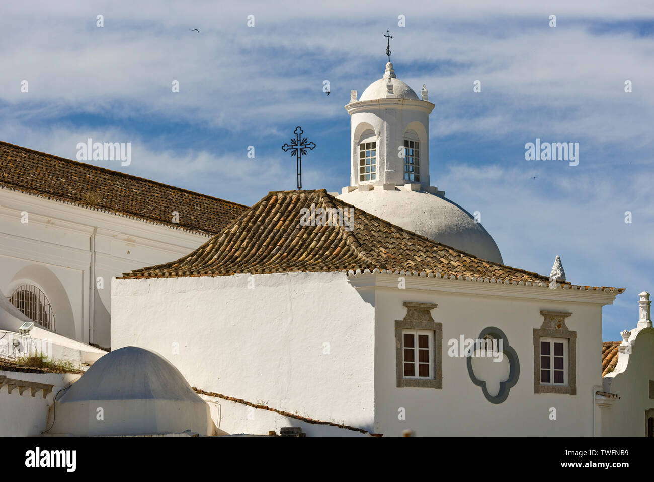 church of Santa Maria do Castelo In Tavira, Algarve, Portugal Stock ...