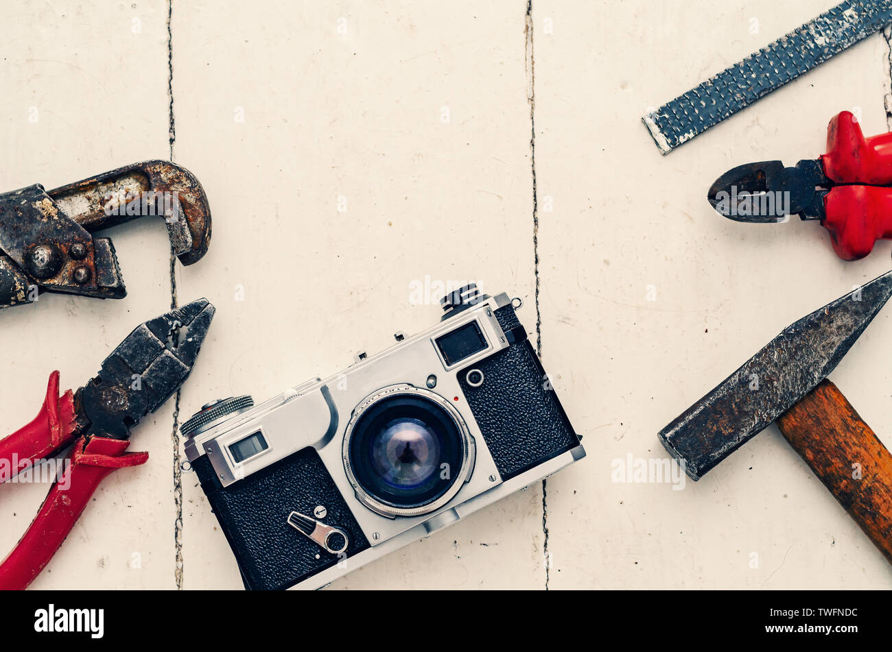 Happy fathers day card camera hi-res stock photography and images - Alamy