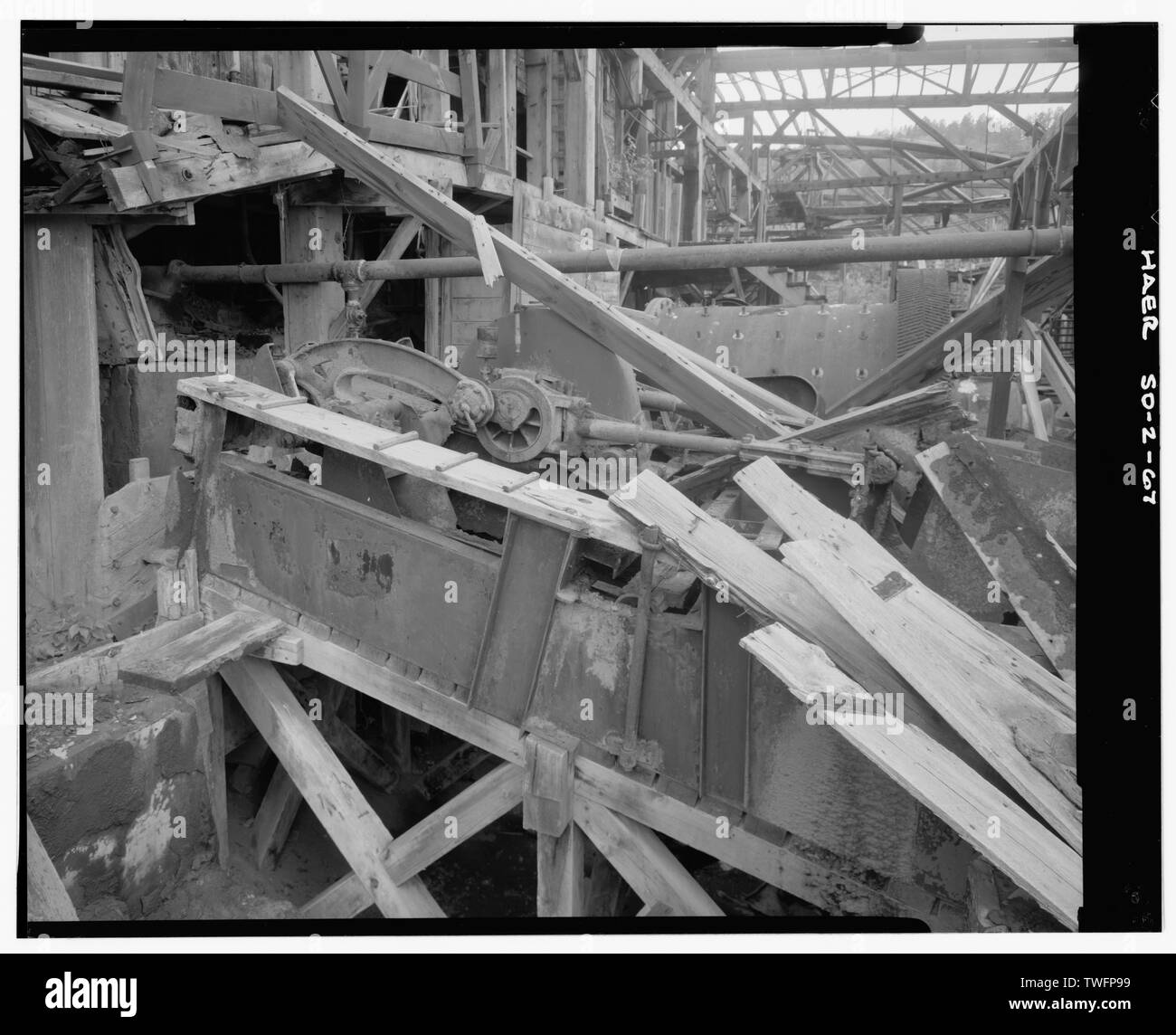 PRIMARY CLASSIFIER No. 1 FROM EAST. PRIMARY MILL No. 2 IN BACKGROUND ...