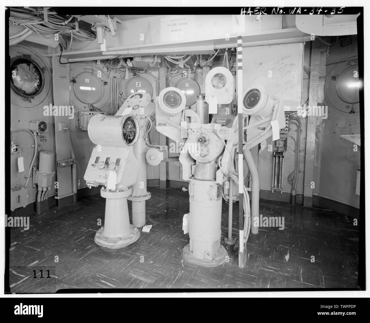 PRIMARY FLIGHT CONTROL STATION - AFT LOOKING FORWARD ON PORT SIDE ...