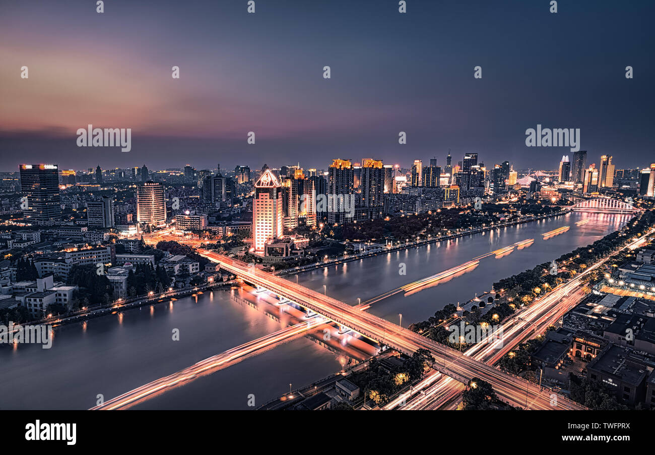 City night view Stock Photo - Alamy