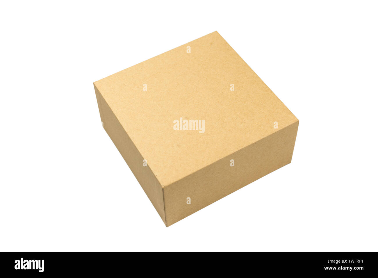 isolated cardboard box on white background Stock Photo - Alamy