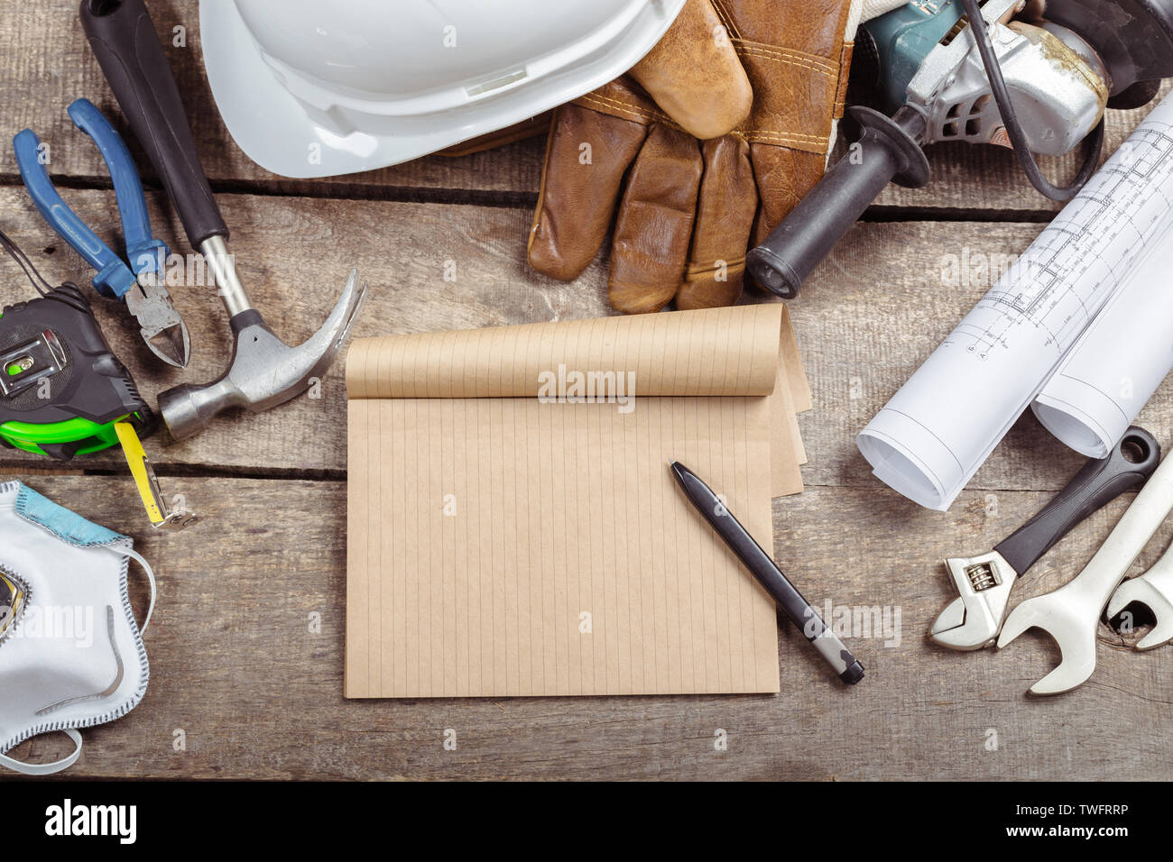 big set of construction tools Stock Photo - Alamy