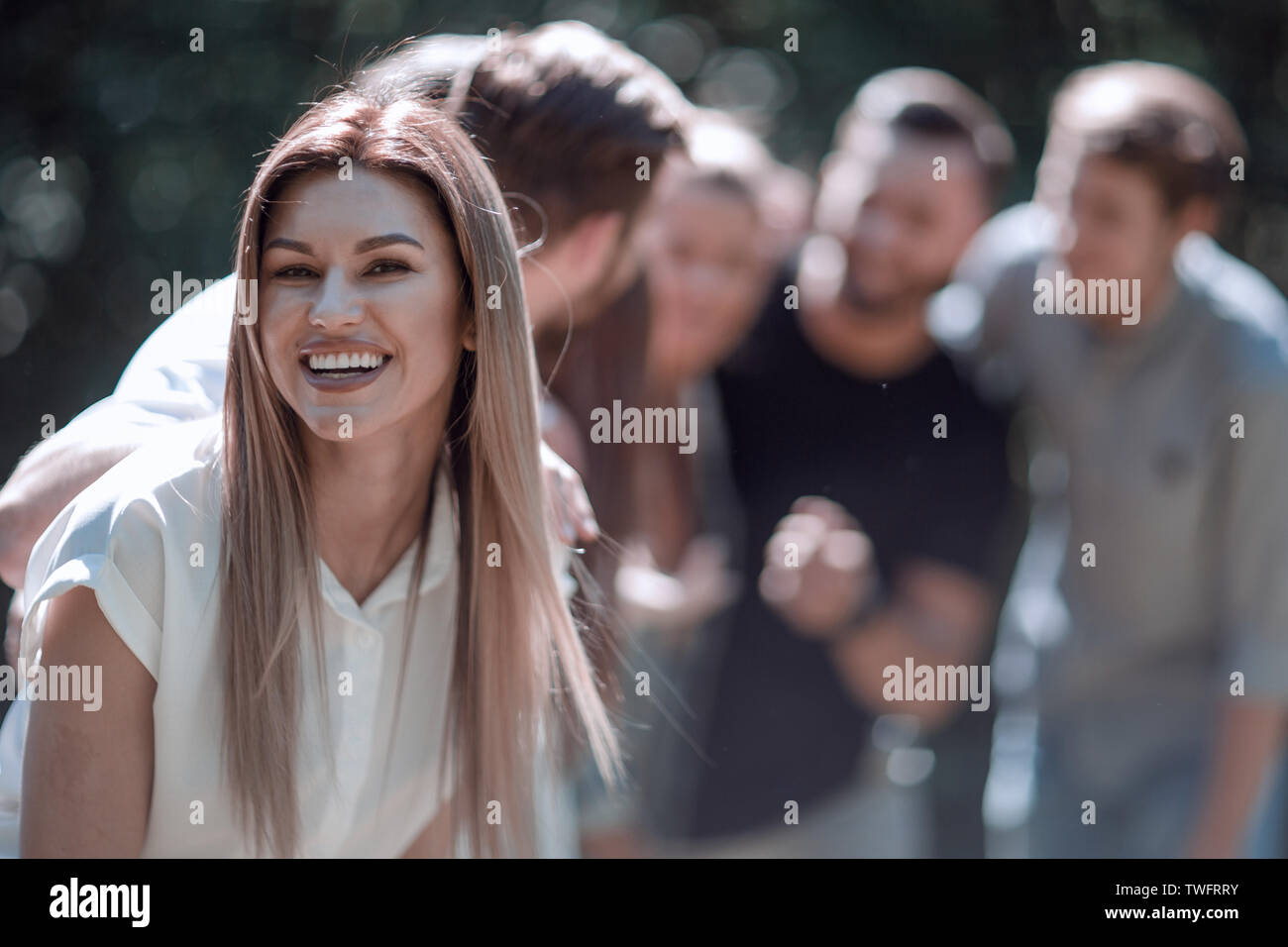 background image of a group of like-minded friends Stock Photo - Alamy
