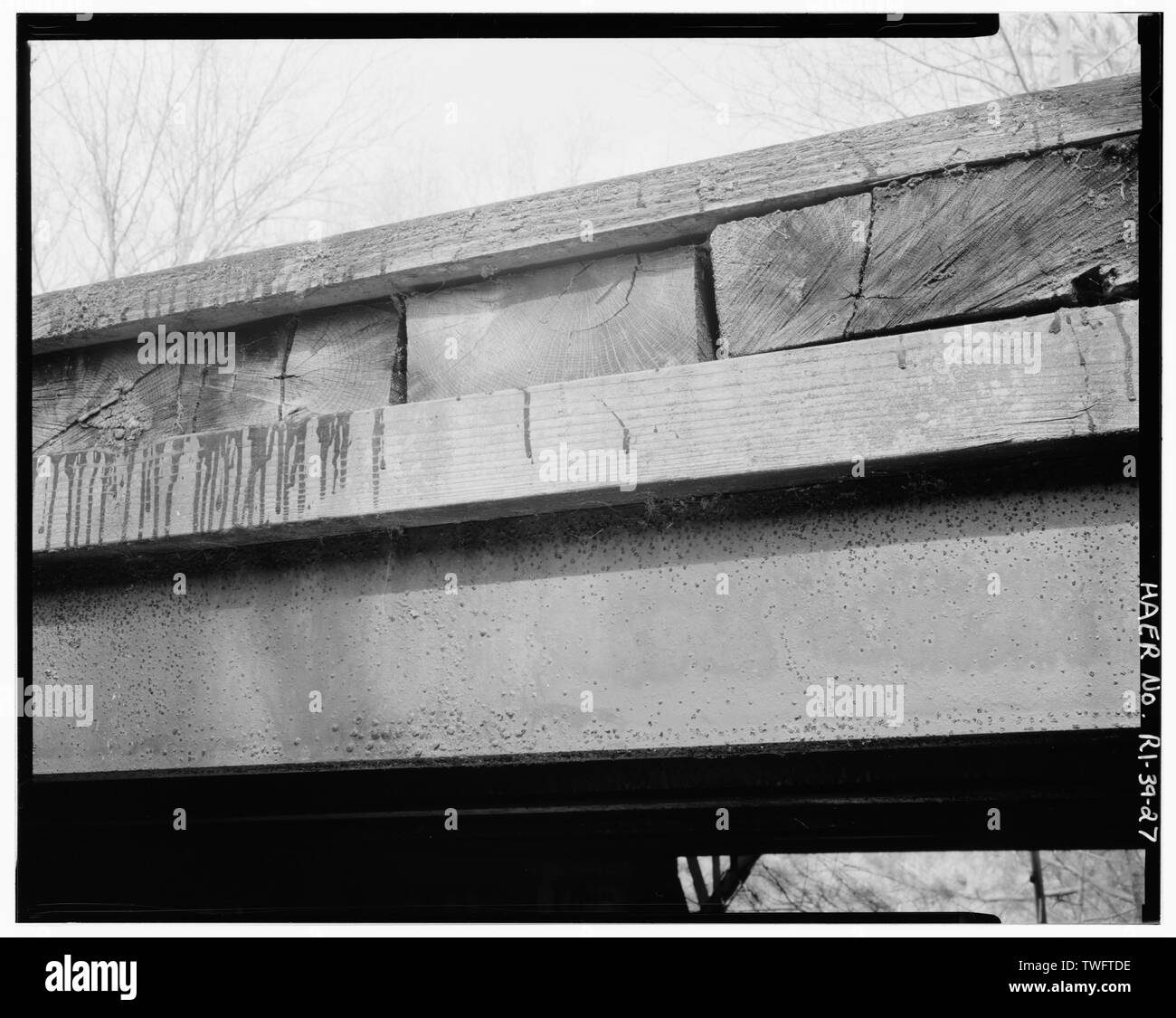 PROFILE VIEW OF TYPICAL WOOD-PLANK FLOOR - White Rock Bridge, Spanning ...