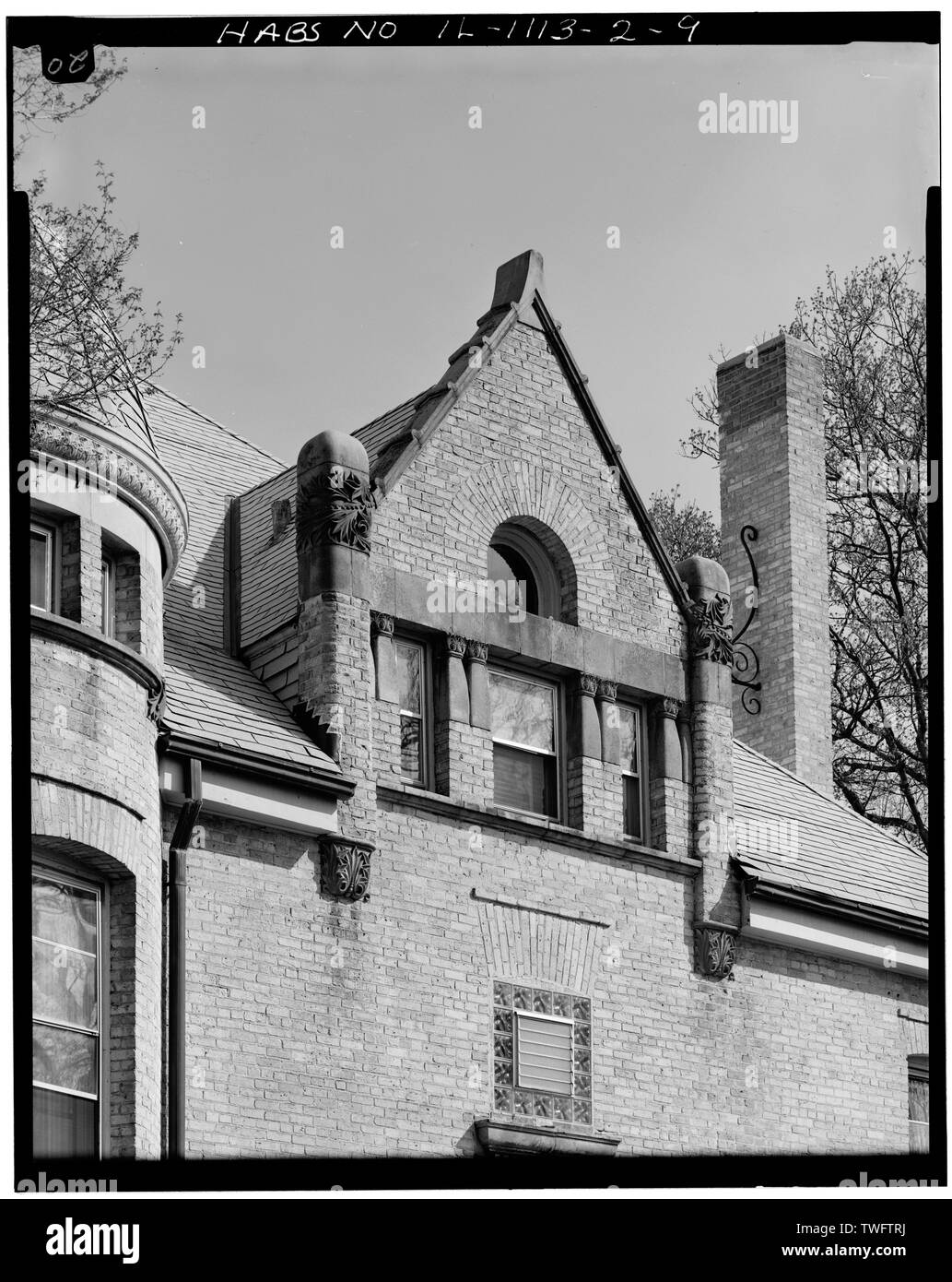 PROJECTING GABLE, SOUTH (FRONT) ELEVATION - Fort Sheridan, Post ...