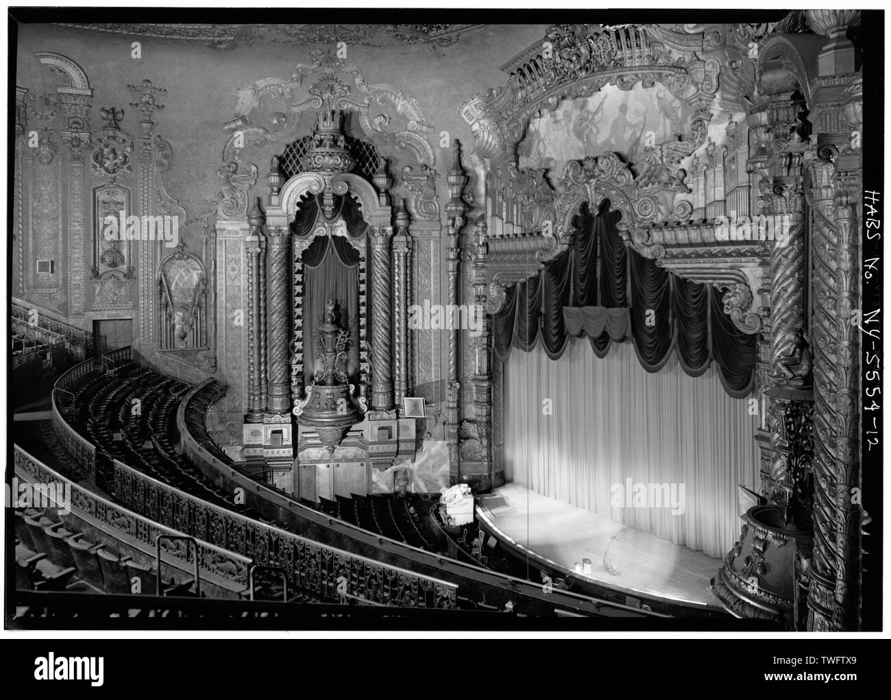 PROSCENIUM AND PART OF AUDITORIUM NORTHEAST WALL FROM BALCONY - Fox ...