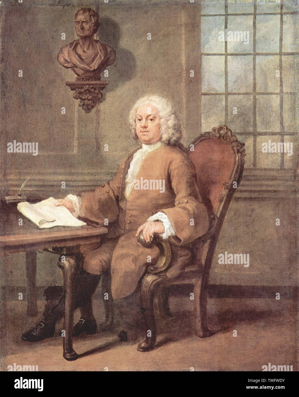 William Hogarth - Portrait Dr Benjamin Hoadly C 1738 Stock Photo - Alamy