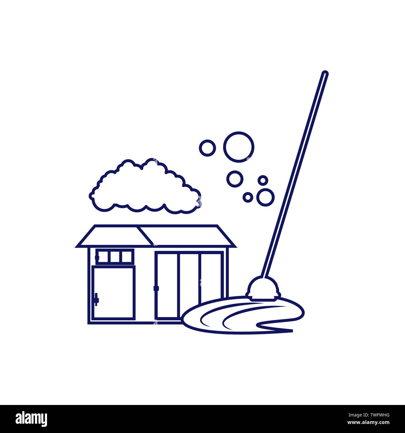 Clean house design, Object home work hygiene equipment domestic and ...