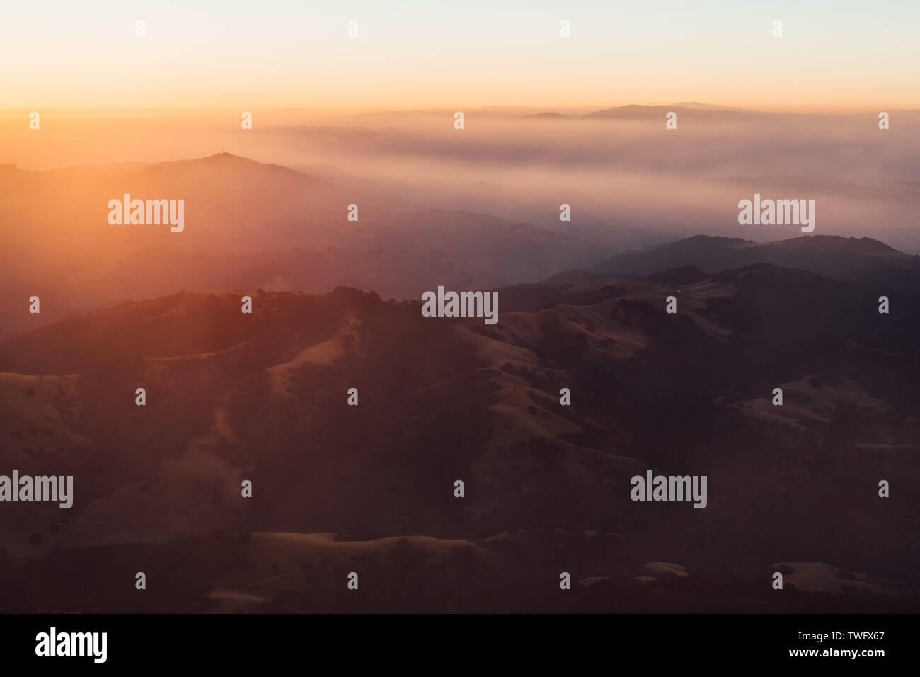 Mt diablo sunset hi-res stock photography and images - Alamy