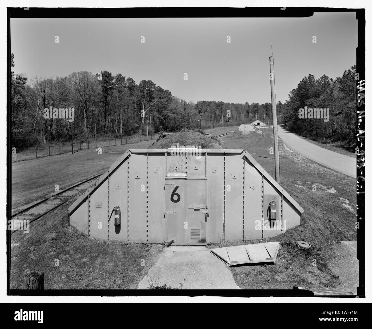 Planar view of front (southwest) side, view towards the northeast, with ...