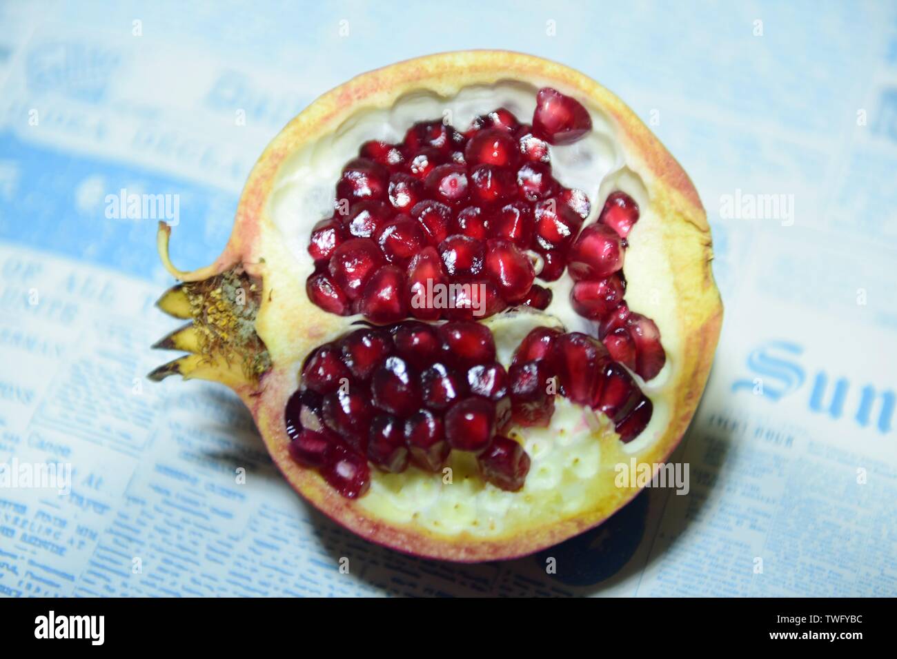 Soft seed pomegranate Stock Photo - Alamy