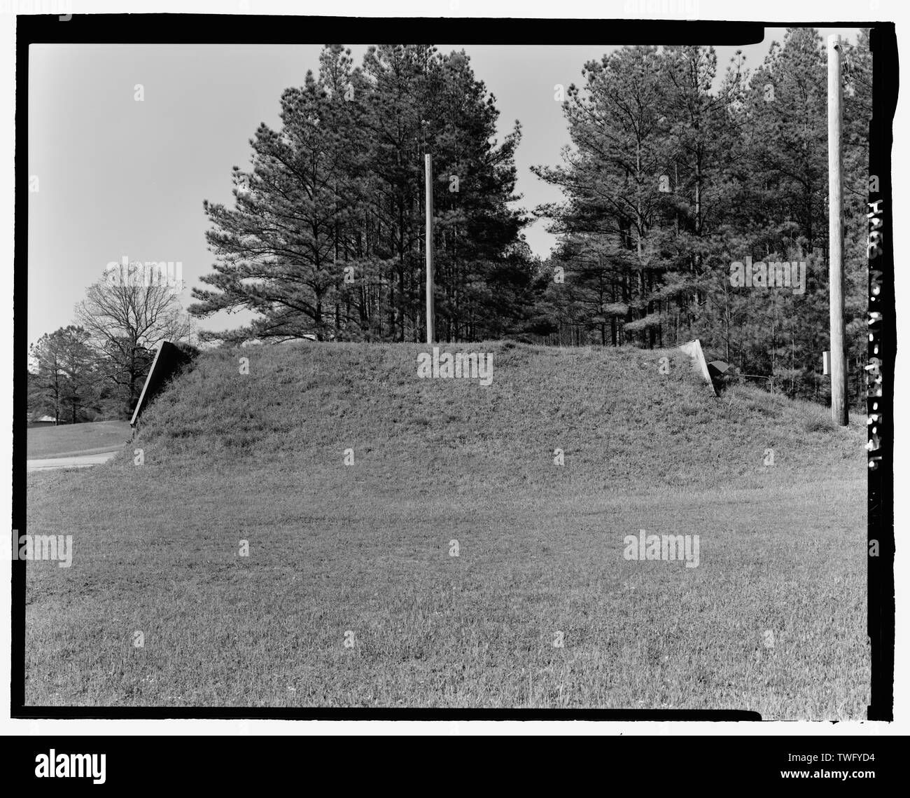 Planar view of south side, view towards the west northwest without ...