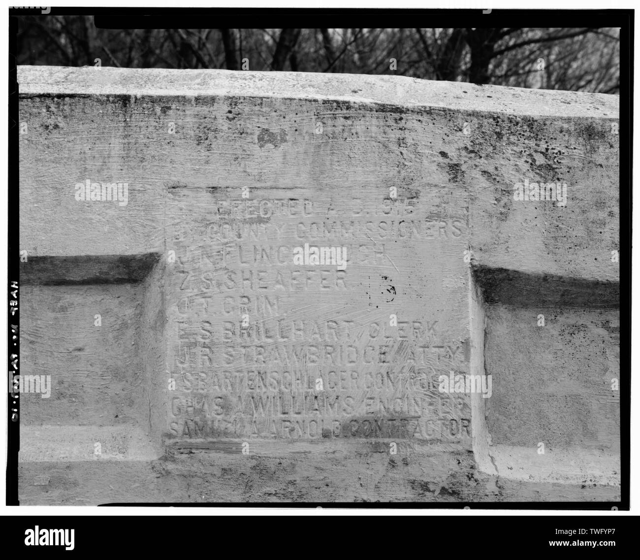 Plaque - York County Bridge No. 150, Rentland Road (T-370) over Codorus ...