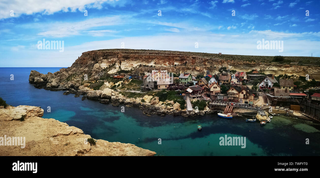 Coastal village, Malta Stock Photo - Alamy