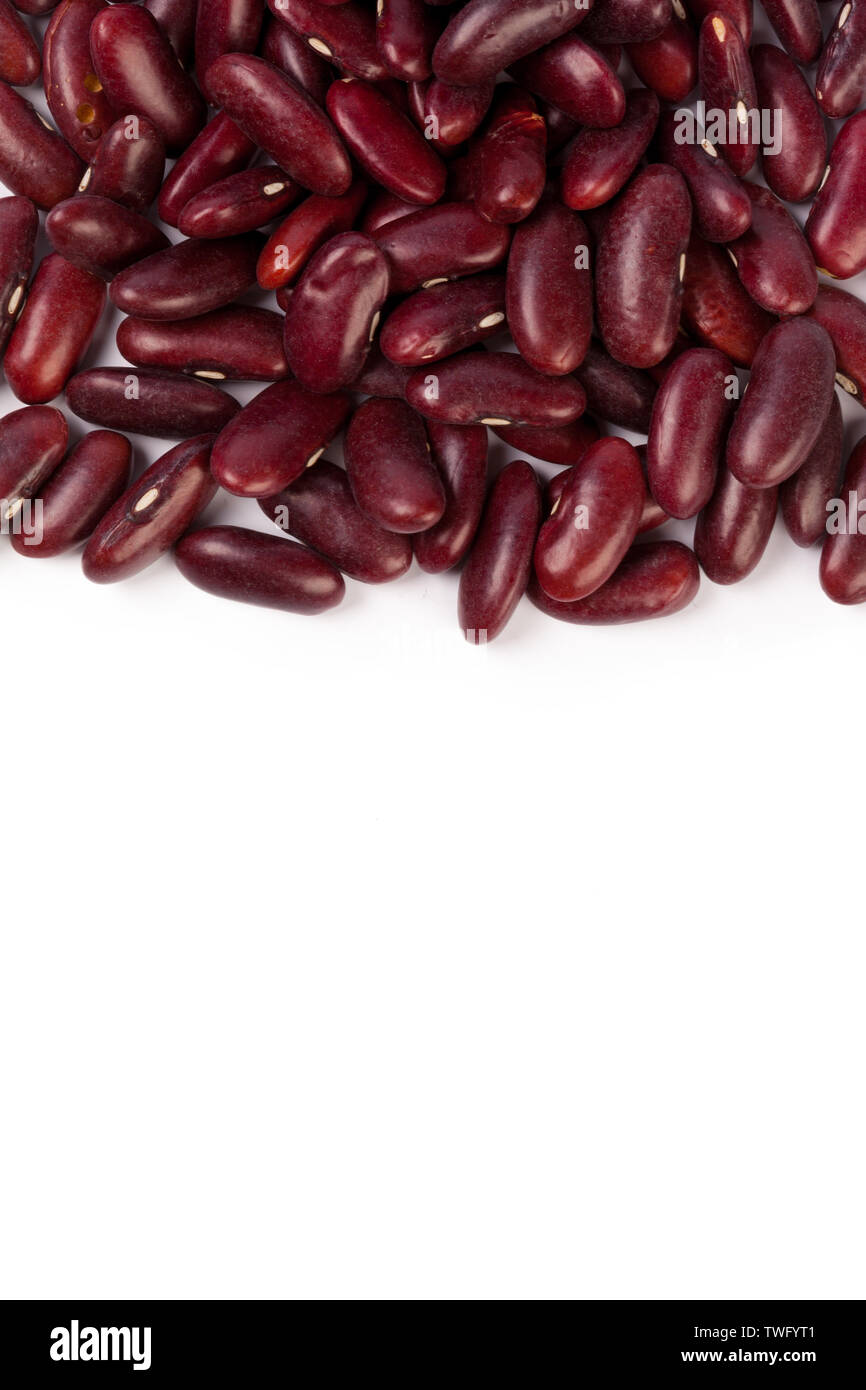 Red bean isolated on white background Stock Photo - Alamy