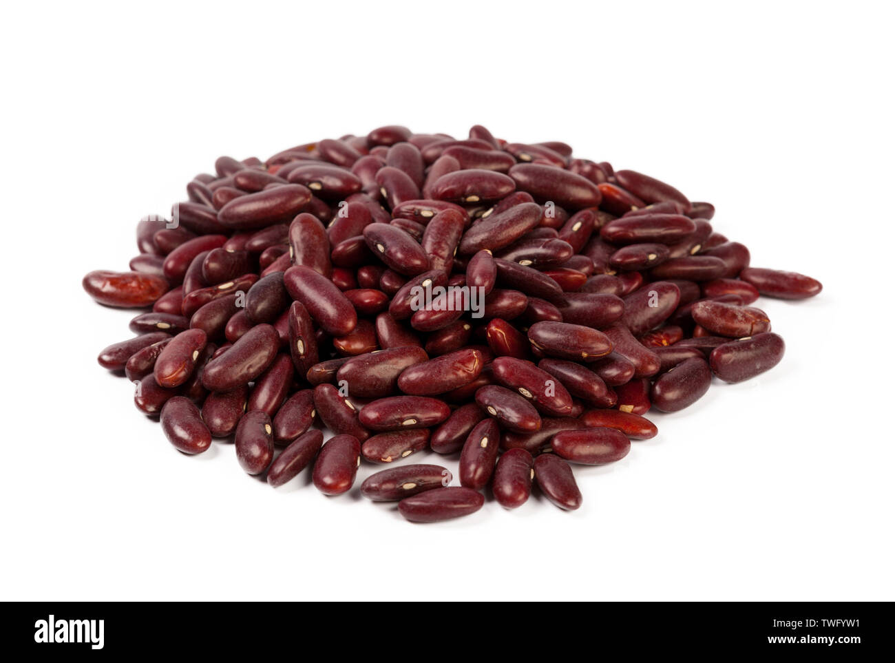Red bean isolated on white background Stock Photo - Alamy