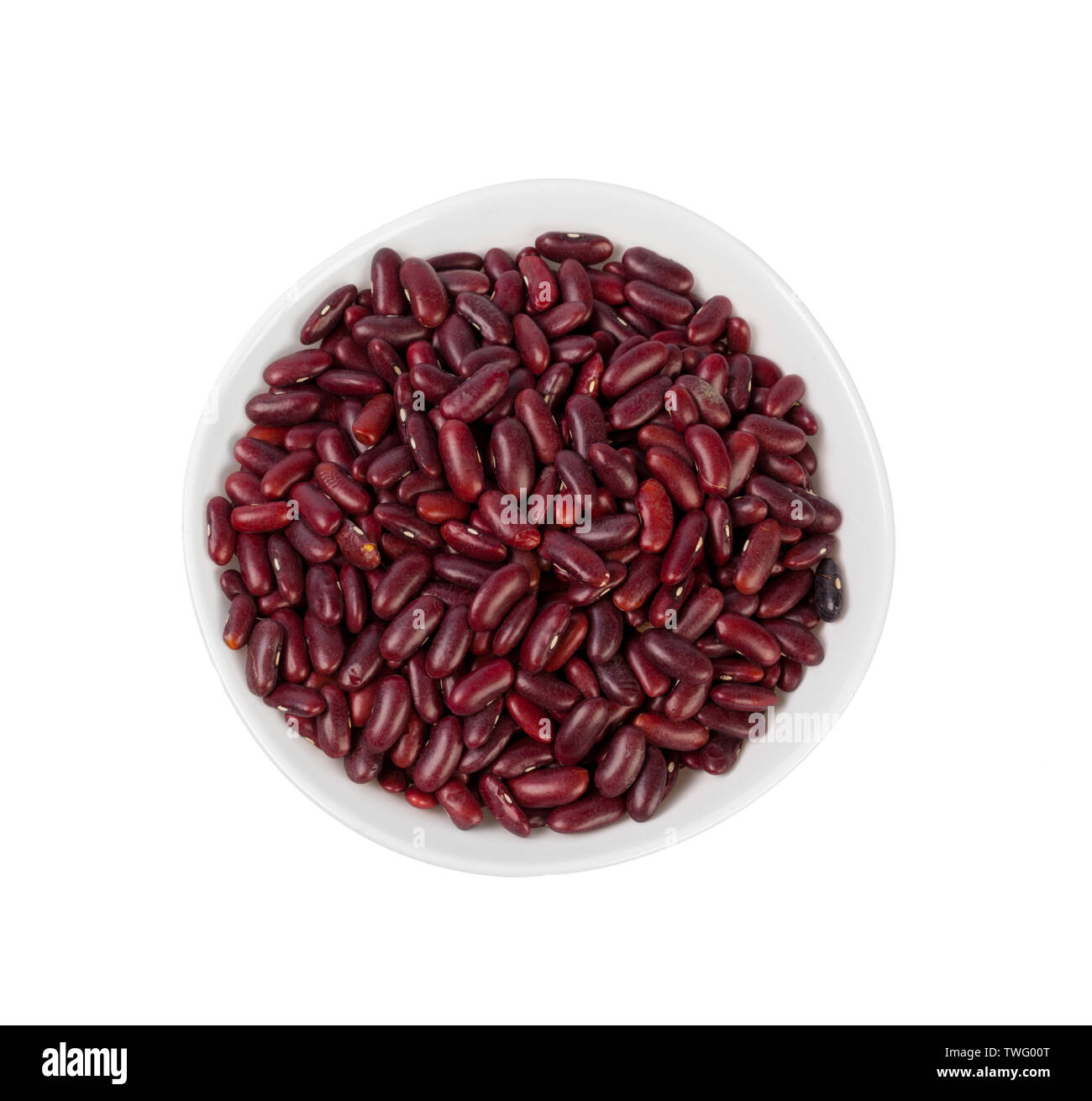 Red bean isolated on white background Stock Photo - Alamy