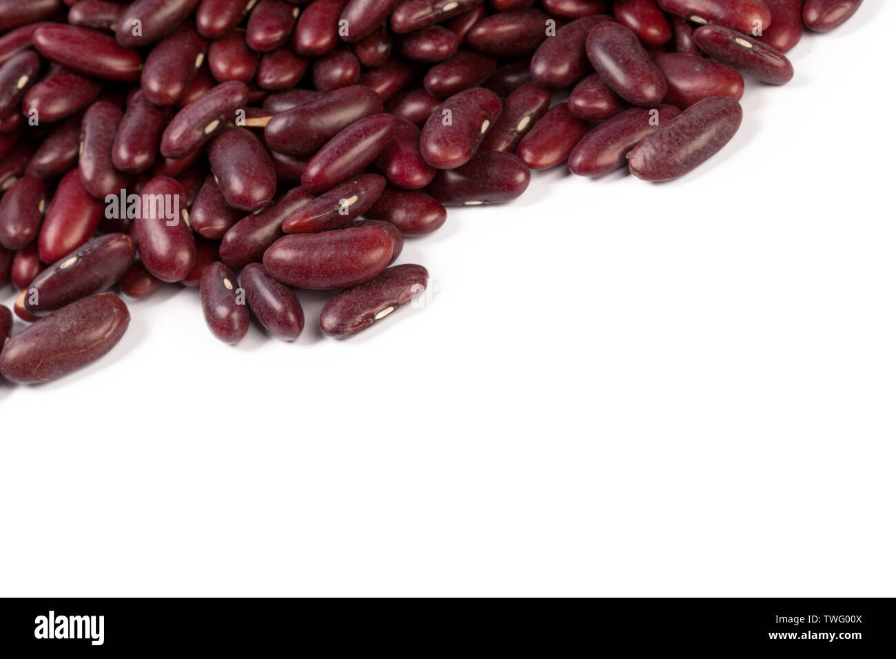 Red bean isolated on white background Stock Photo - Alamy