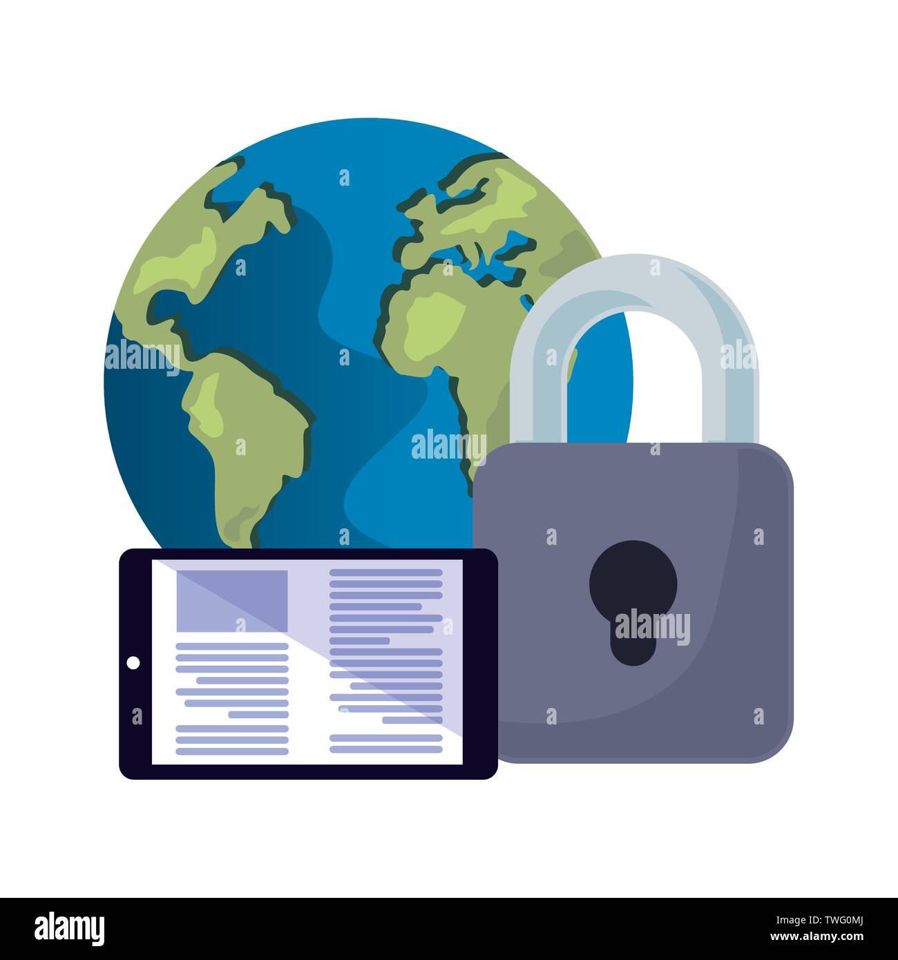 copyright of intellectual digital world vector illustration design ...