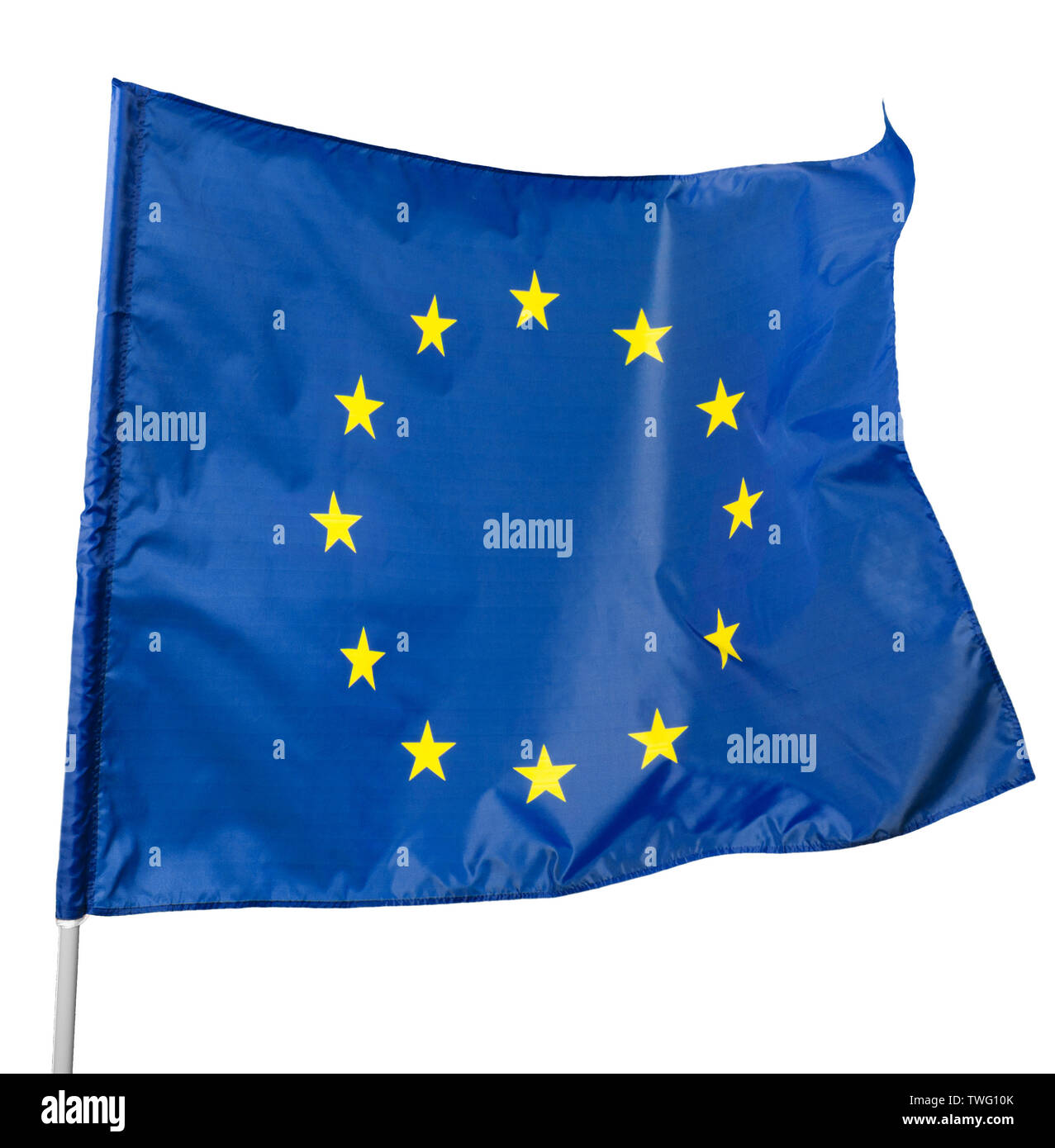 European Union Flag, Isolated on white background Stock Photo - Alamy