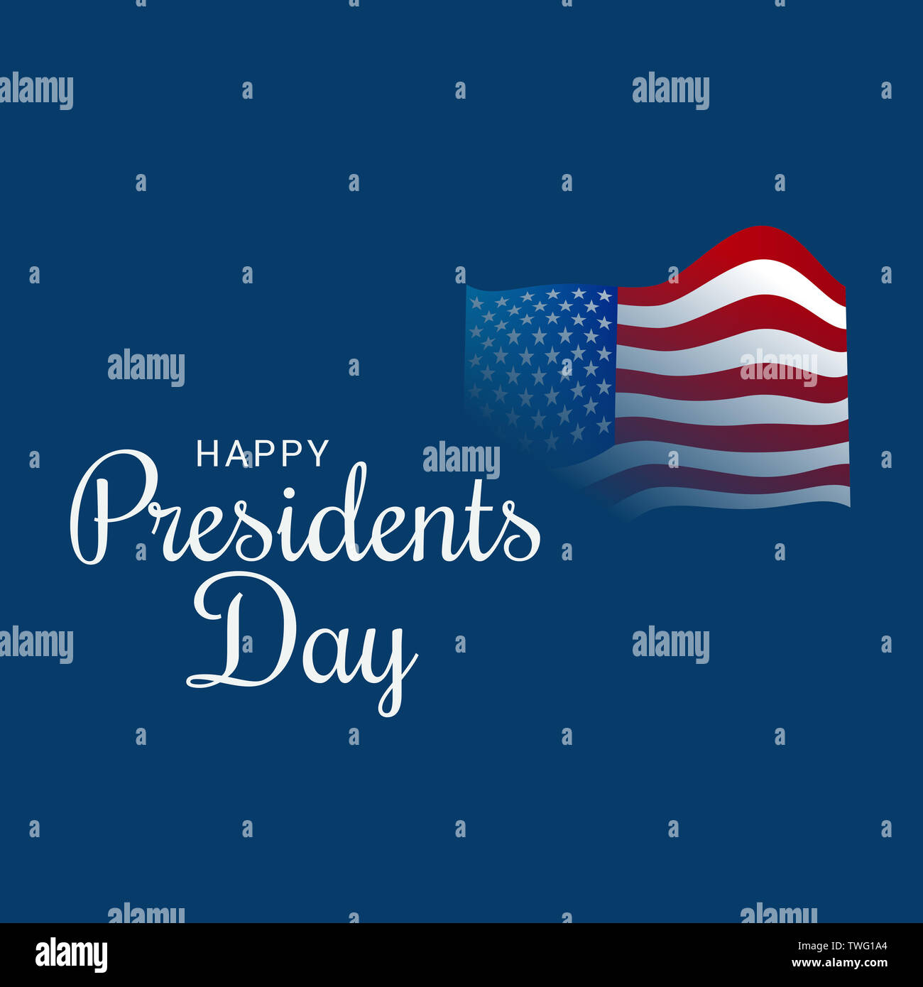 Happy Presidents Day background template Stock Photo - Alamy