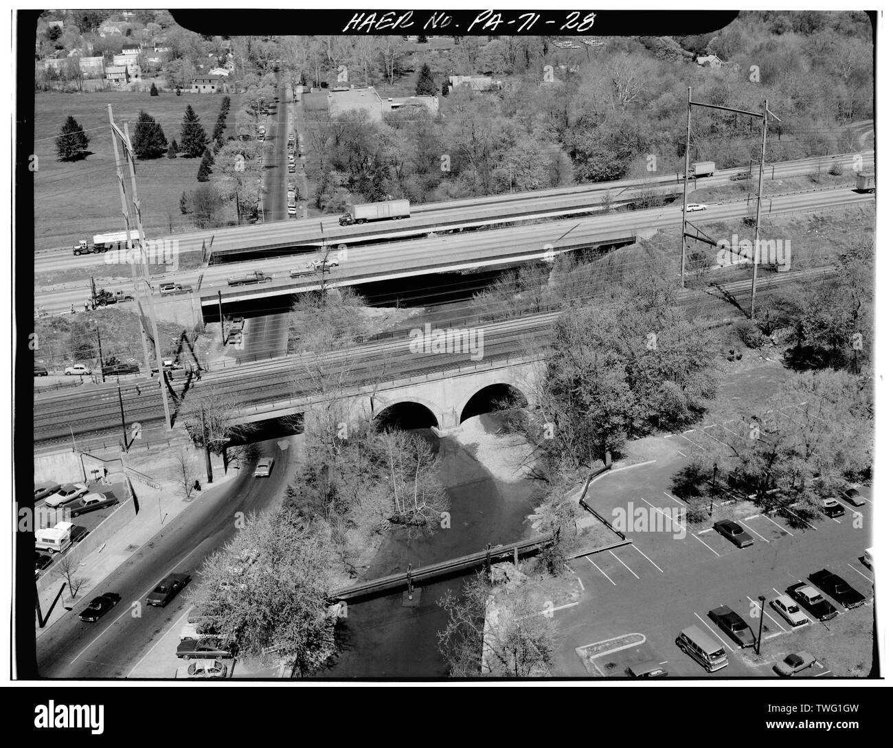 Pennsylvania railroad bridge Black and White Stock Photos & Images - Alamy