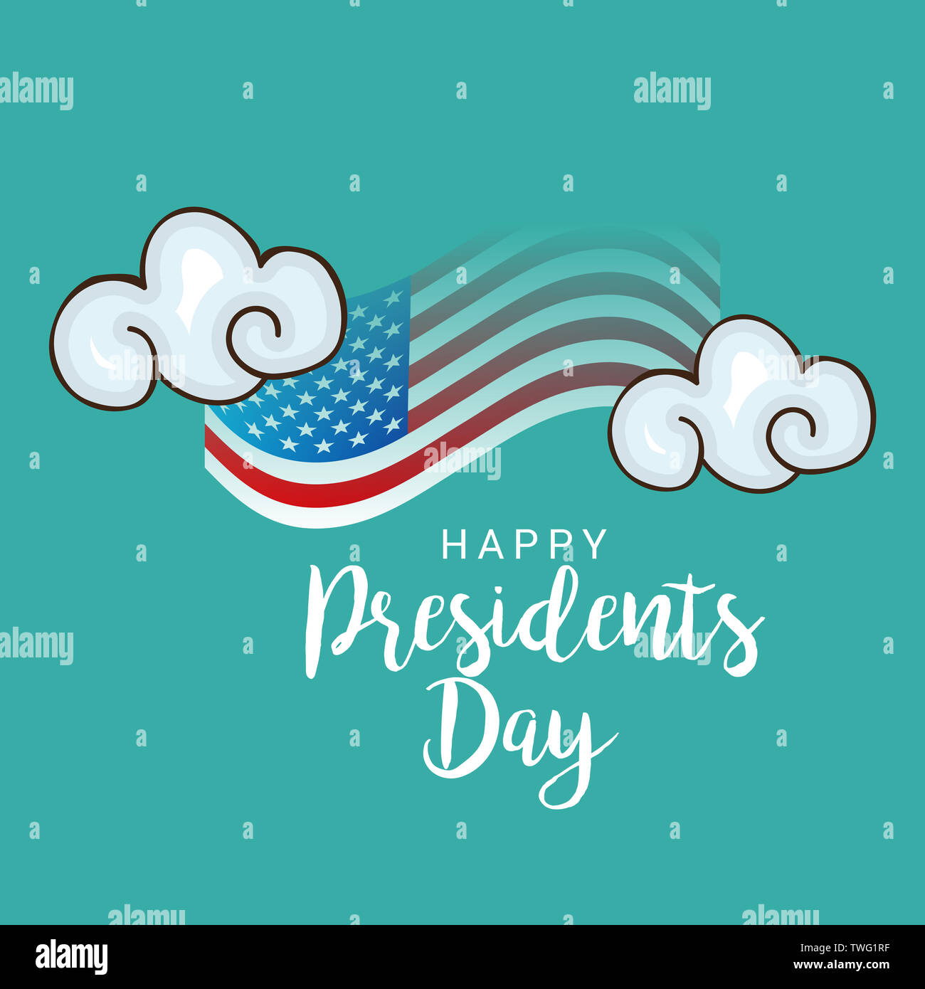 Happy Presidents Day background template Stock Photo - Alamy