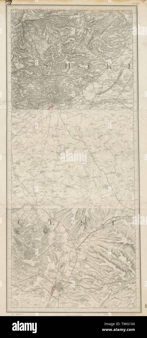 Map of leicester, england hi-res stock photography and images - Alamy