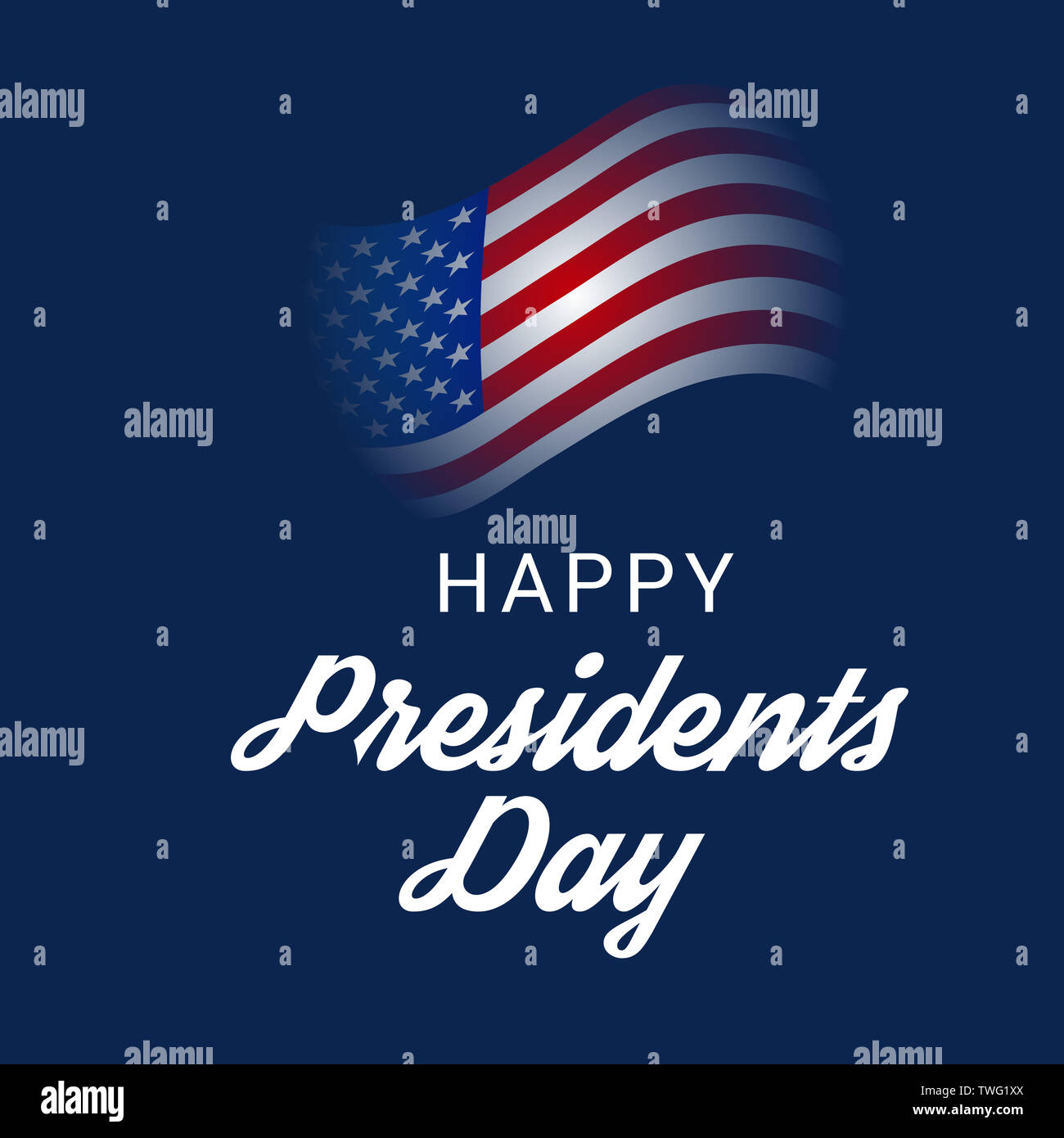 Happy Presidents Day background template Stock Photo - Alamy