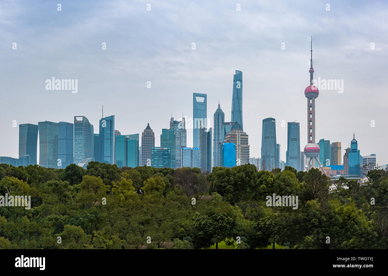high-rise building building in lujiazui, shanghai Stock Photo - Alamy