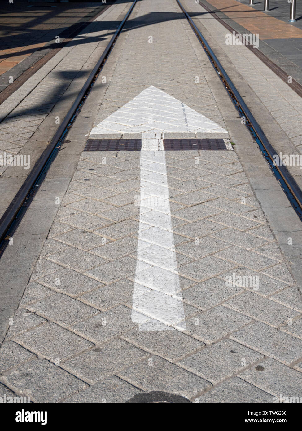 Tram Track Sign Stock Photos & Tram Track Sign Stock Images - Alamy
