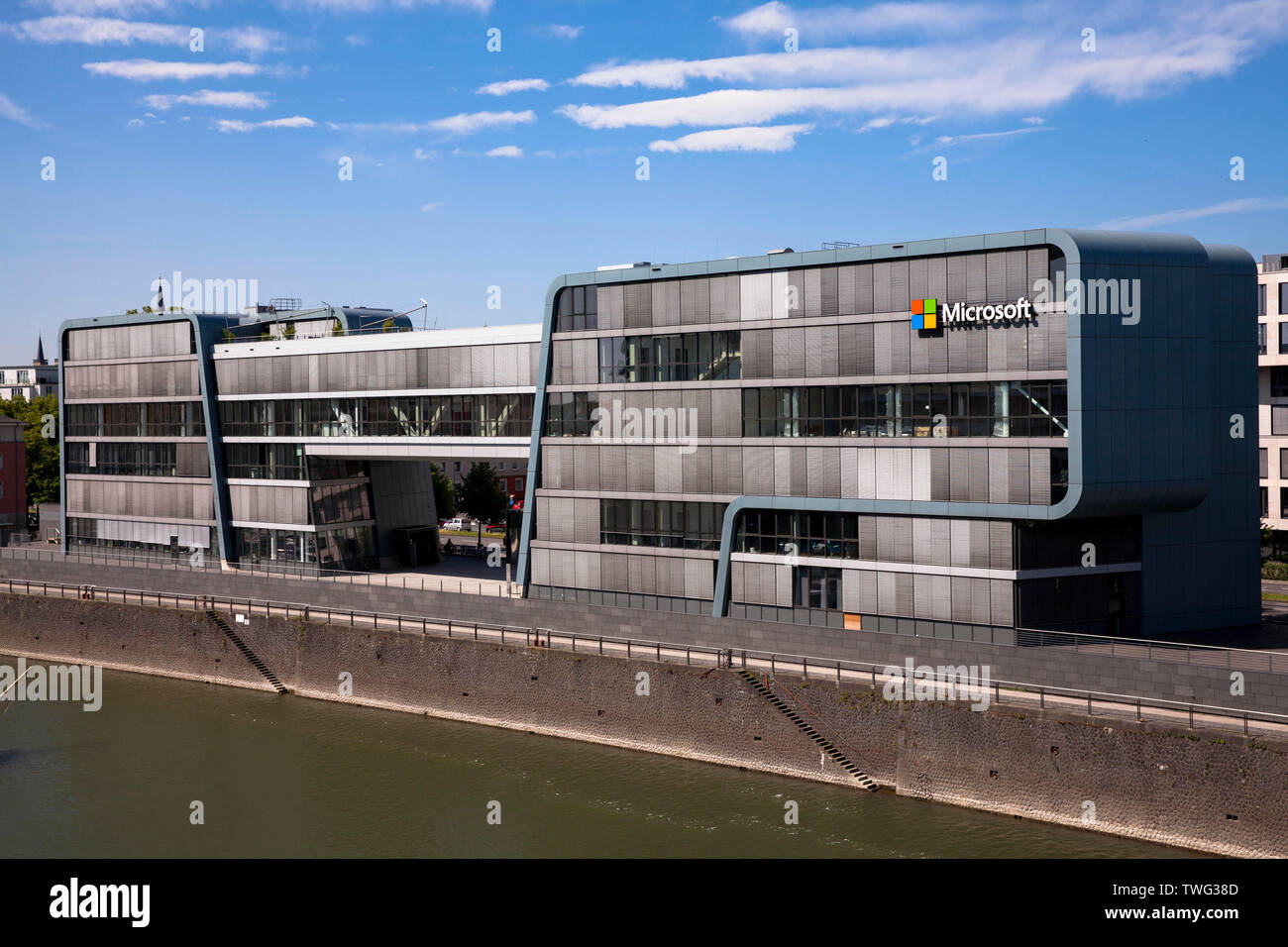 the RheinauArtOffice at the Rheinau harbour, office of the Microsoft ...