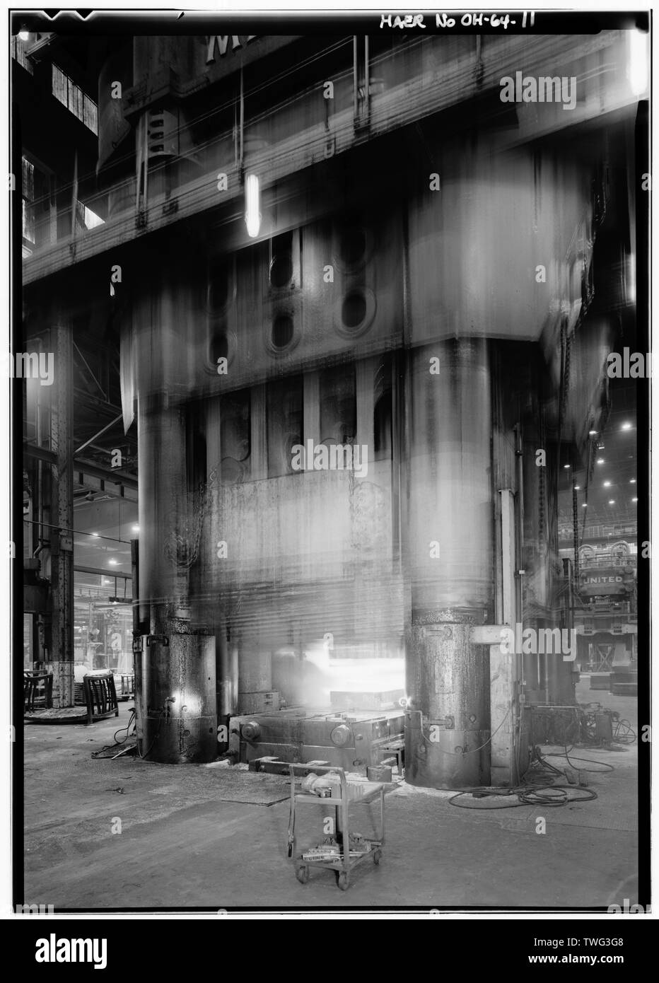 Press looking southwest - Alcoa Forging Division, Mesta 50,000-Ton ...