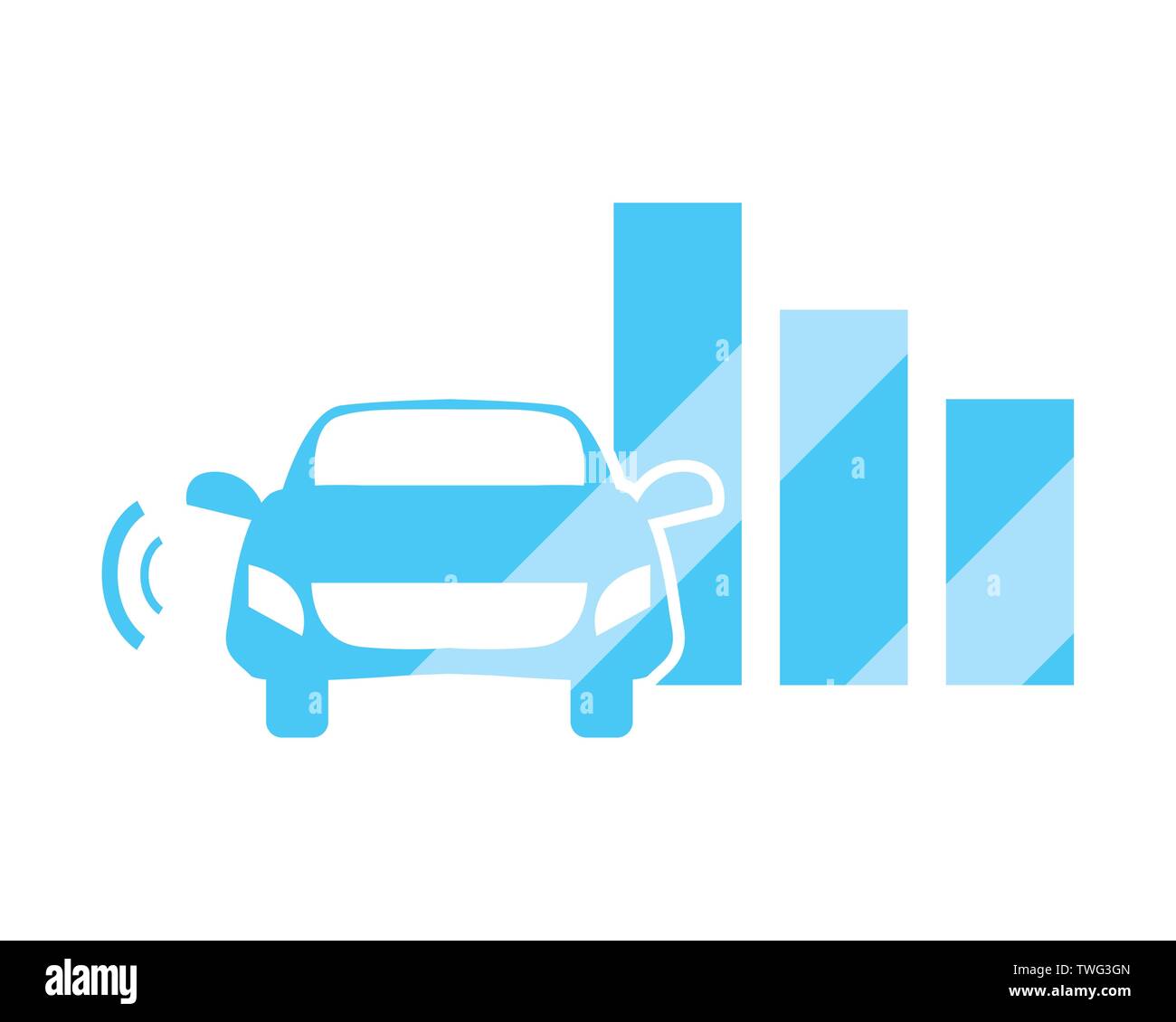autonomous smart car vector illustration design image Stock Vector ...