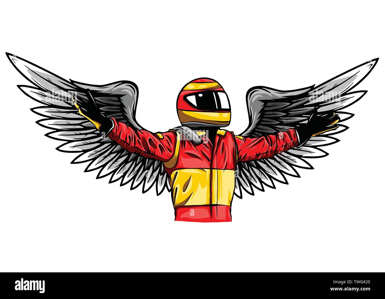 Car racing man cartoon vector illustratio design Stock Vector Image ...